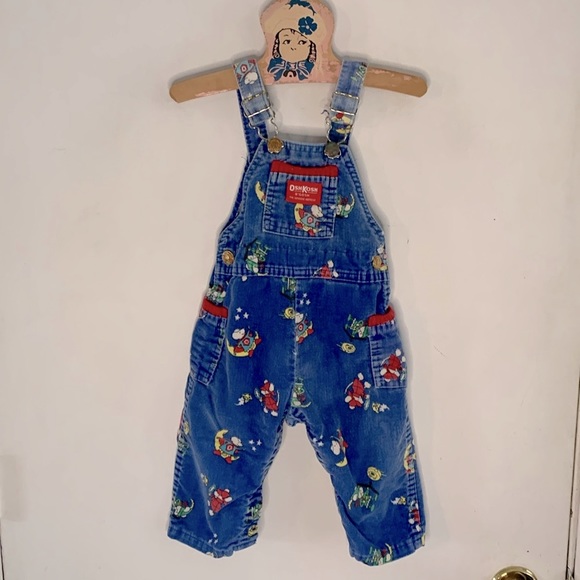 OshKosh B'gosh | Bottoms | Osh Kosh Vintage Blue Corduroy Overalls With ...